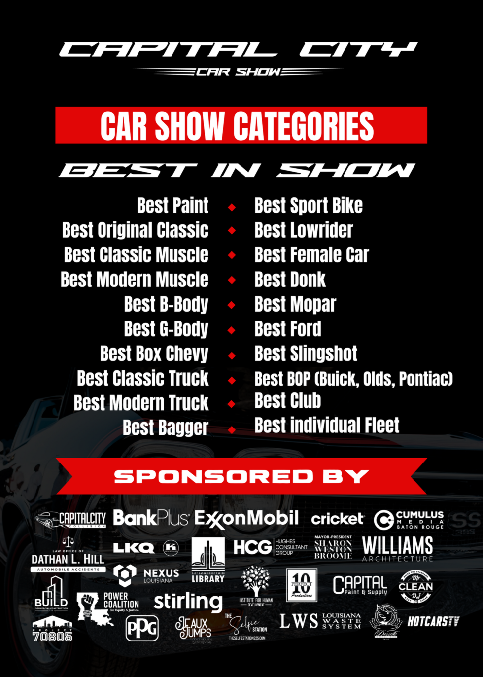 Car Registration Capital City Car Show Car Registration Capital City Car Show